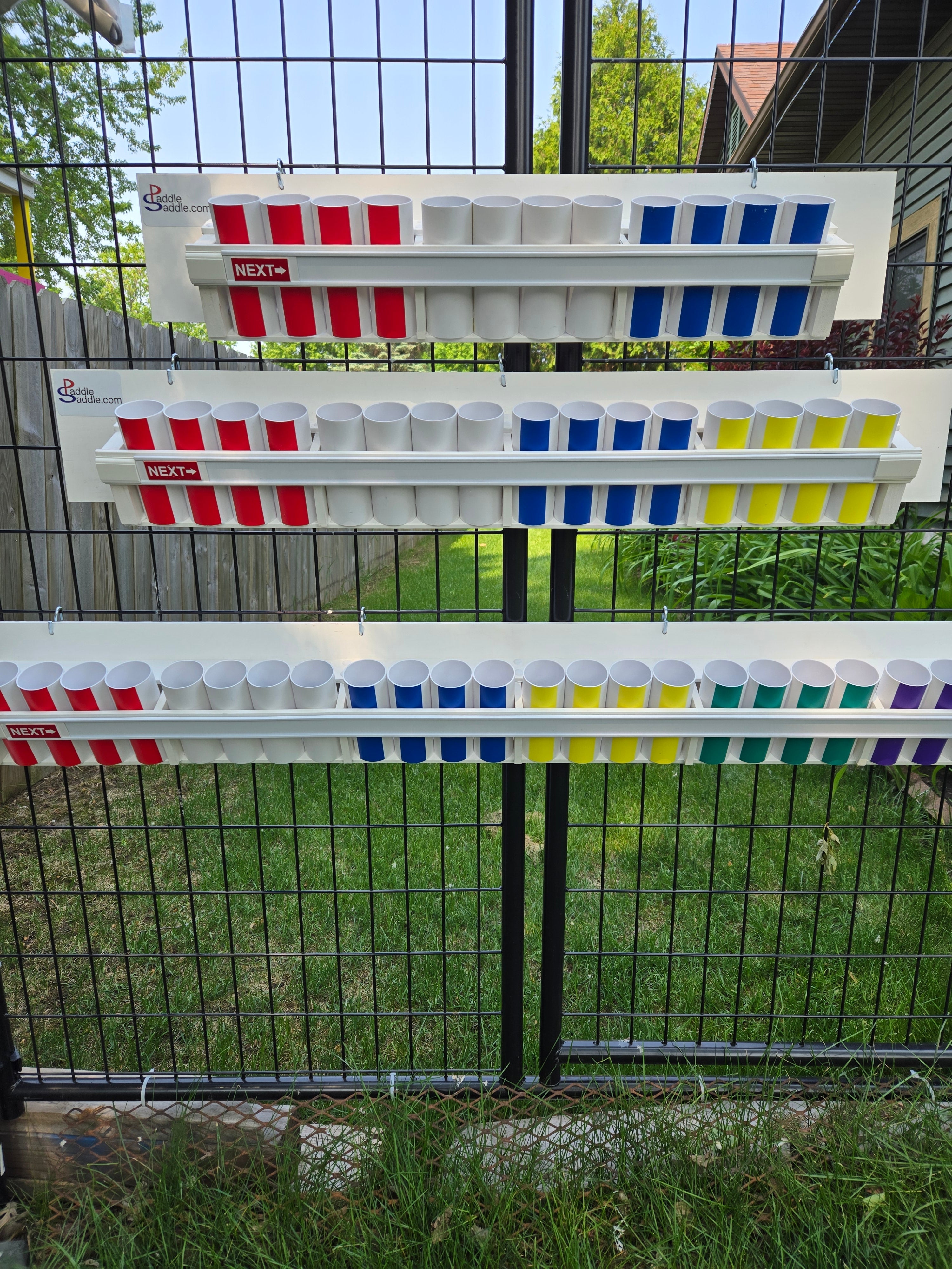 The Original Paddle Saddle – NEXTuP Pickleball Racks